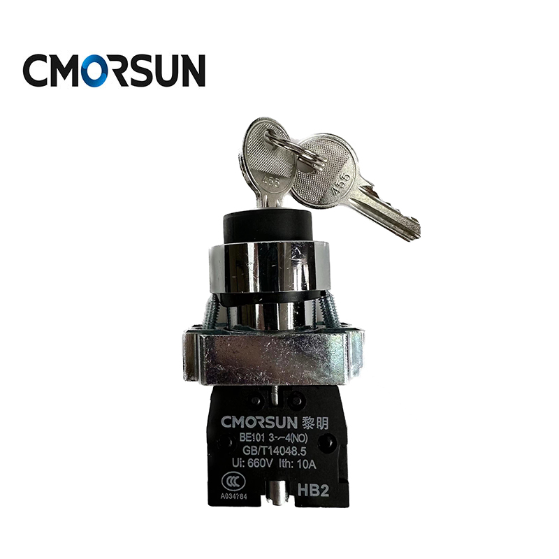 CMORSUN HB2 Key Button Switch 2/3-position Safety Lock Push Button Switch - Buy Key Button ...