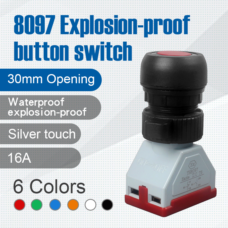 CMORSUN Explosion-proof Push Button Switch Ex 1no 1nc Self-reset - Buy self-reset control push ...